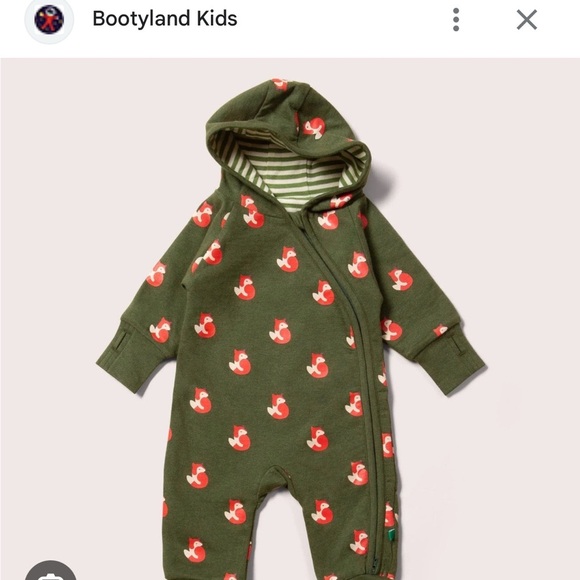 Little Green Radicals | One Pieces | Little Fox Reversible Hooded Snug ...